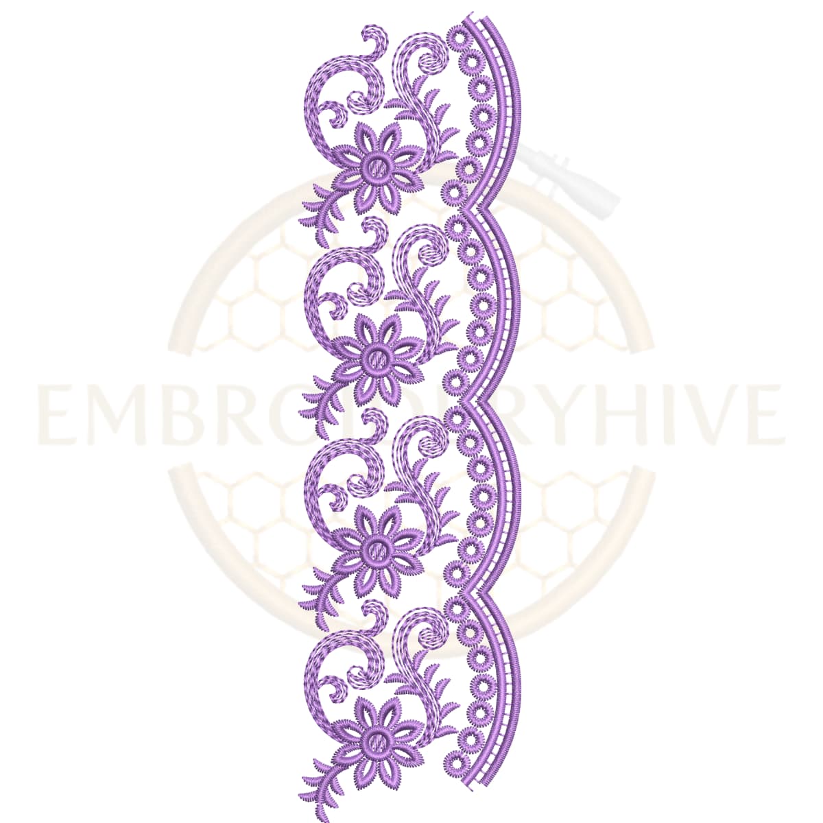 Border Embroidery Design(E-0002) - EmbroideryHive