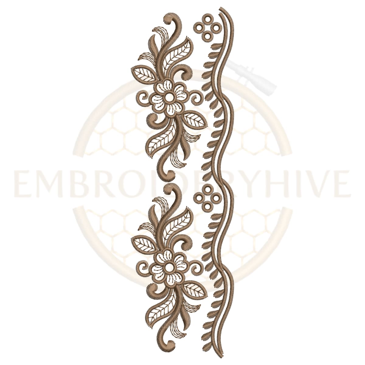 Border Embroidery Design(E-0072) - EmbroideryHive