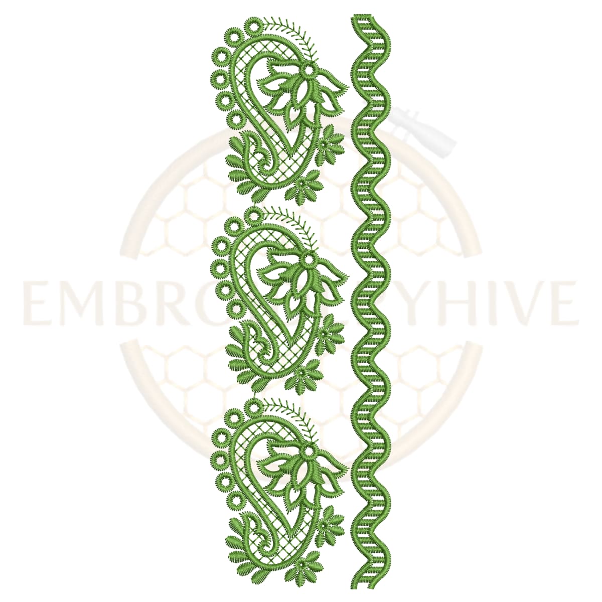 Border Embroidery Design(E-0073) - EmbroideryHive