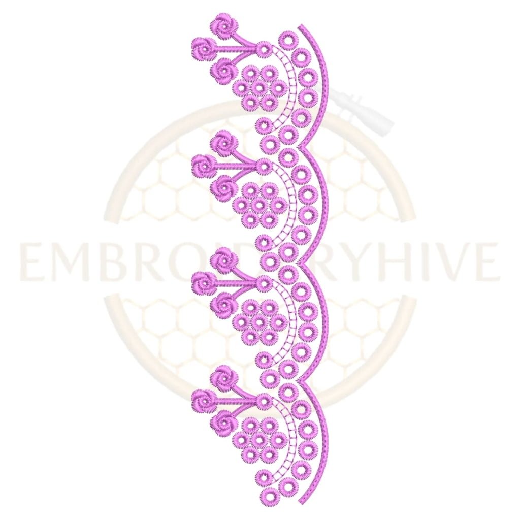Border Embroidery Design(E-0131) - EmbroideryHive