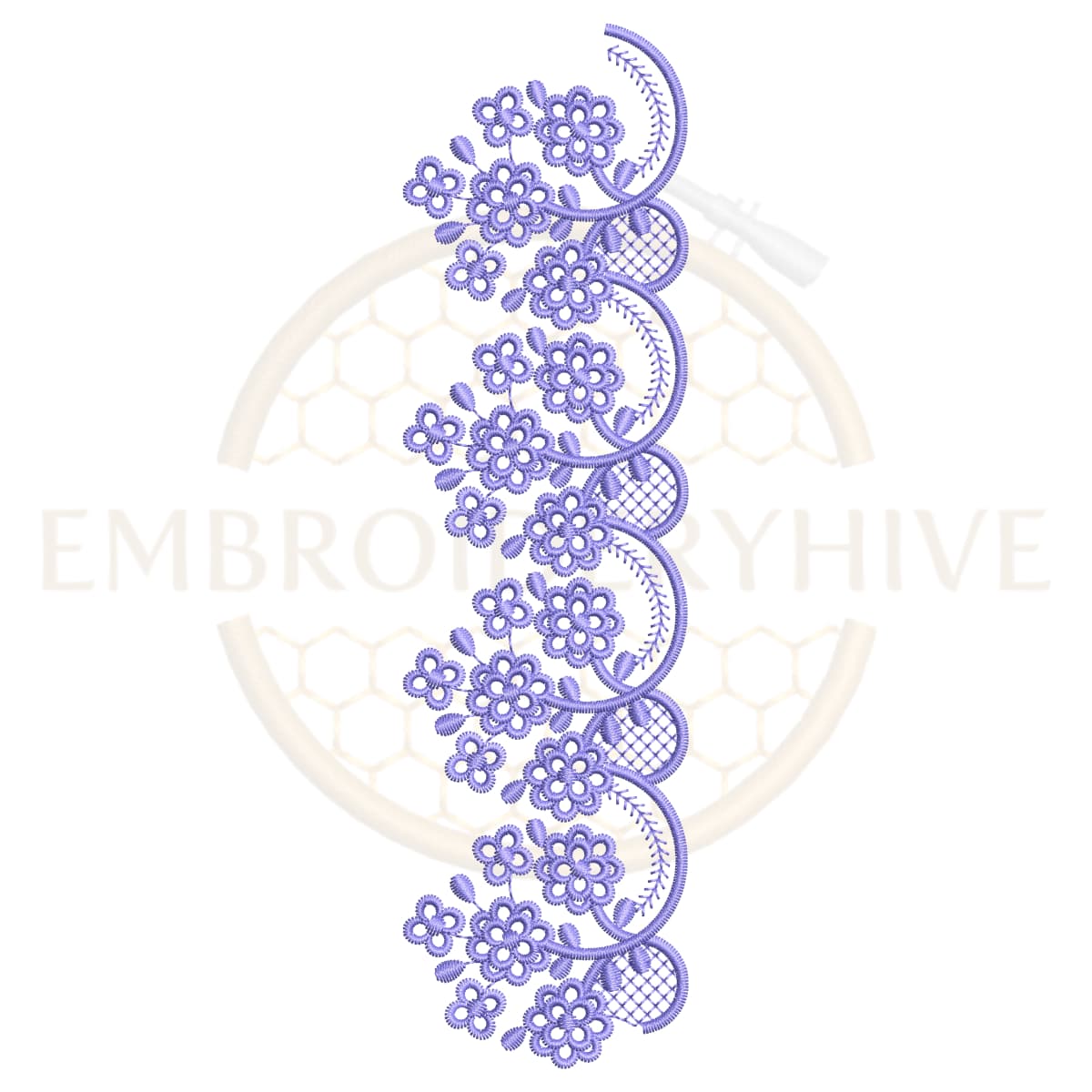 Border Embroidery Design(E-0192) - EmbroideryHive