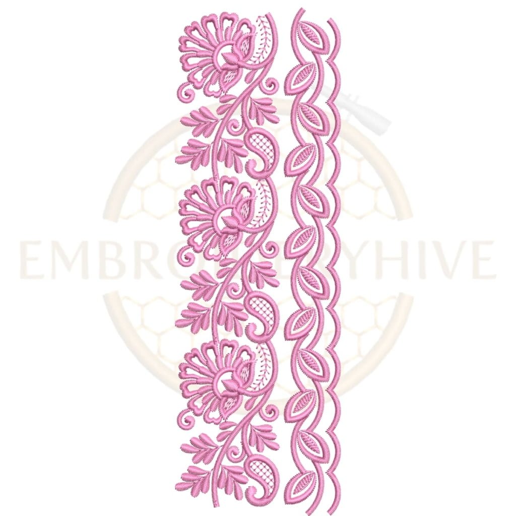 Border Embroidery Design(E-0255) - EmbroideryHive