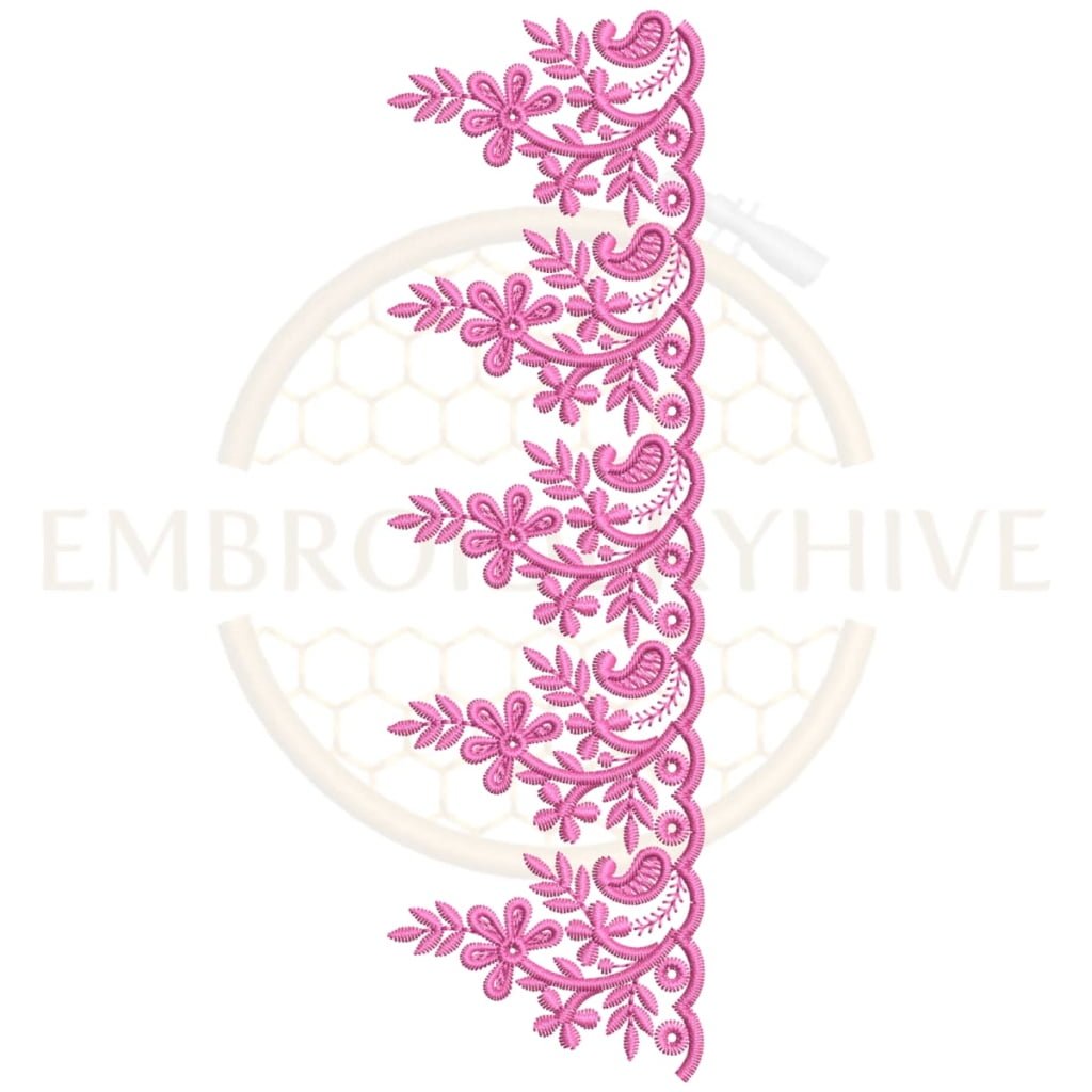 Border Embroidery Design(E-0255) - EmbroideryHive