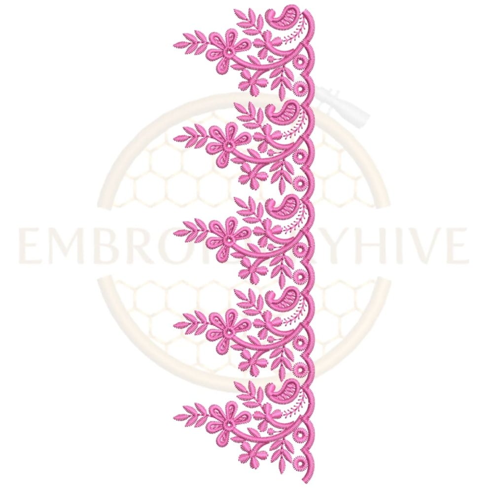 Border Embroidery Design(E-0255) - EmbroideryHive