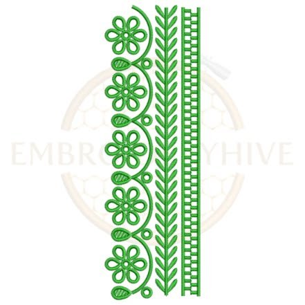 Border Embroidery Design(E-0378) - EmbroideryHive