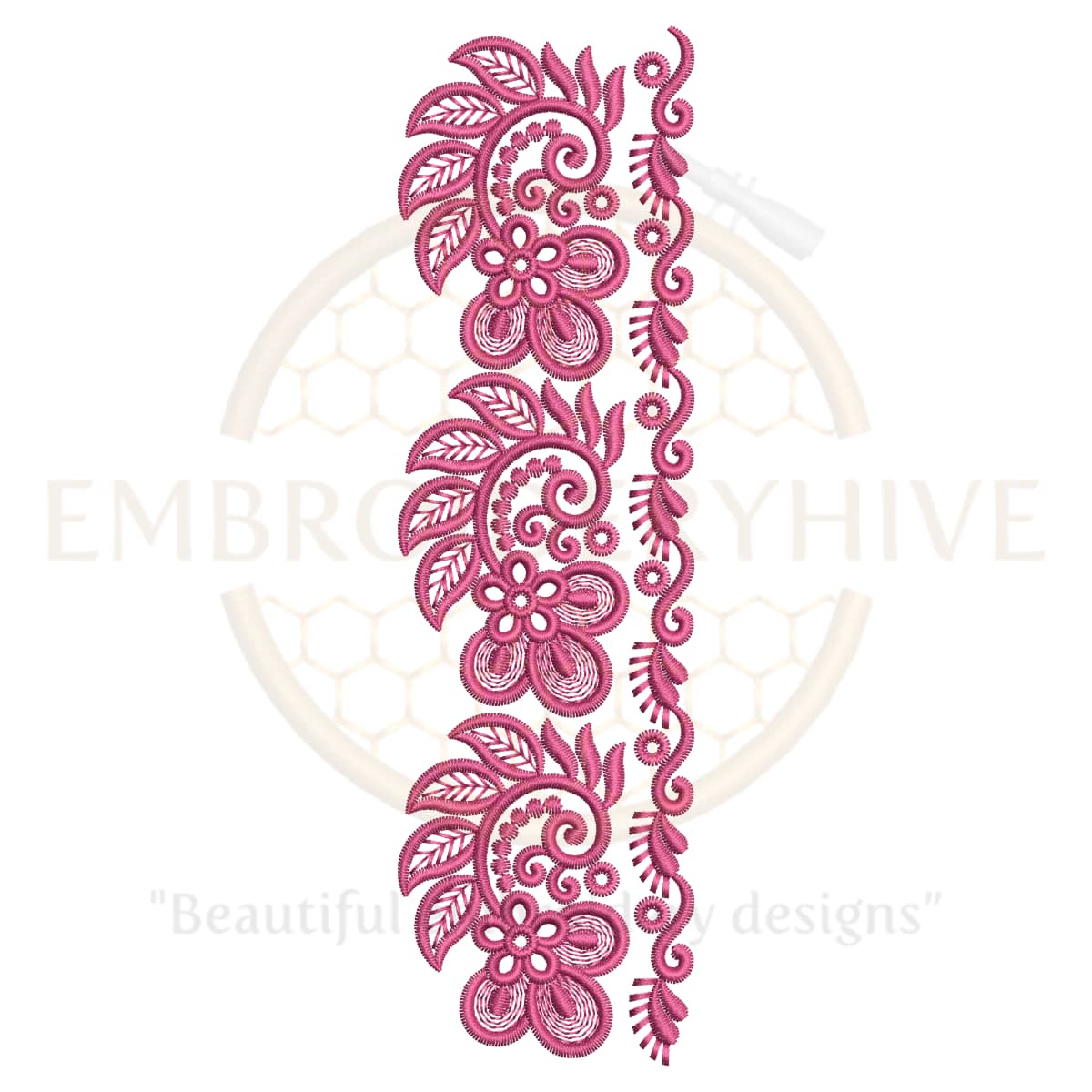 Border Embroidery Design(E-0462) - EmbroideryHive