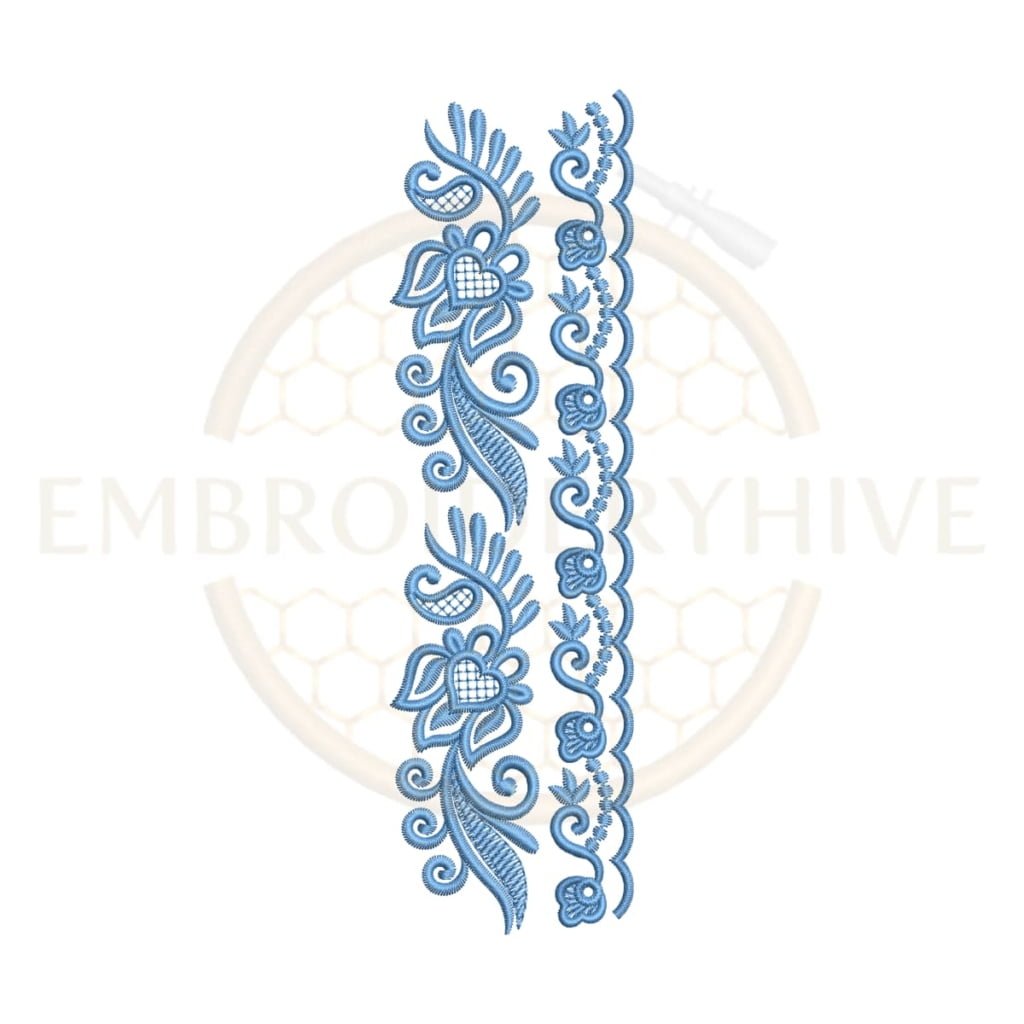 Border Embroidery Design (E-0646) - EmbroideryHive