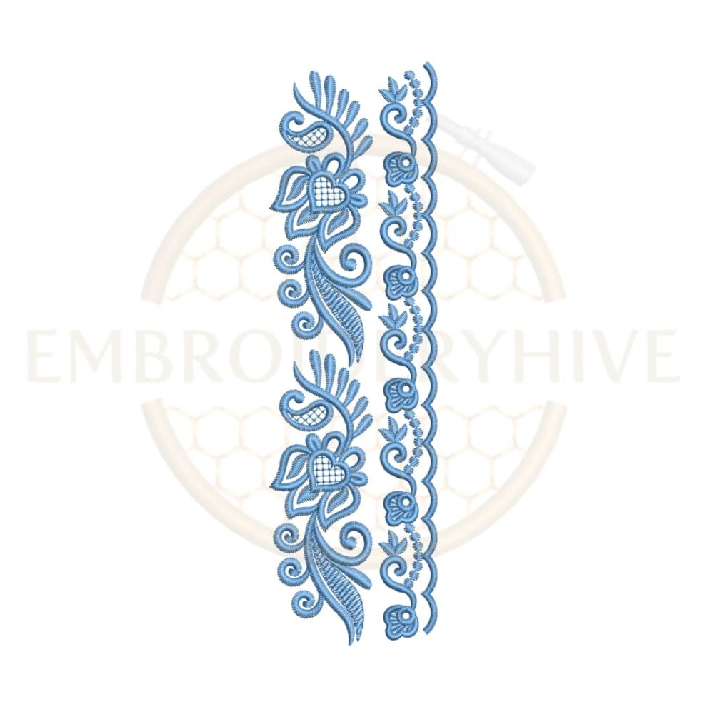 Border Embroidery Design (E-0646) - EmbroideryHive
