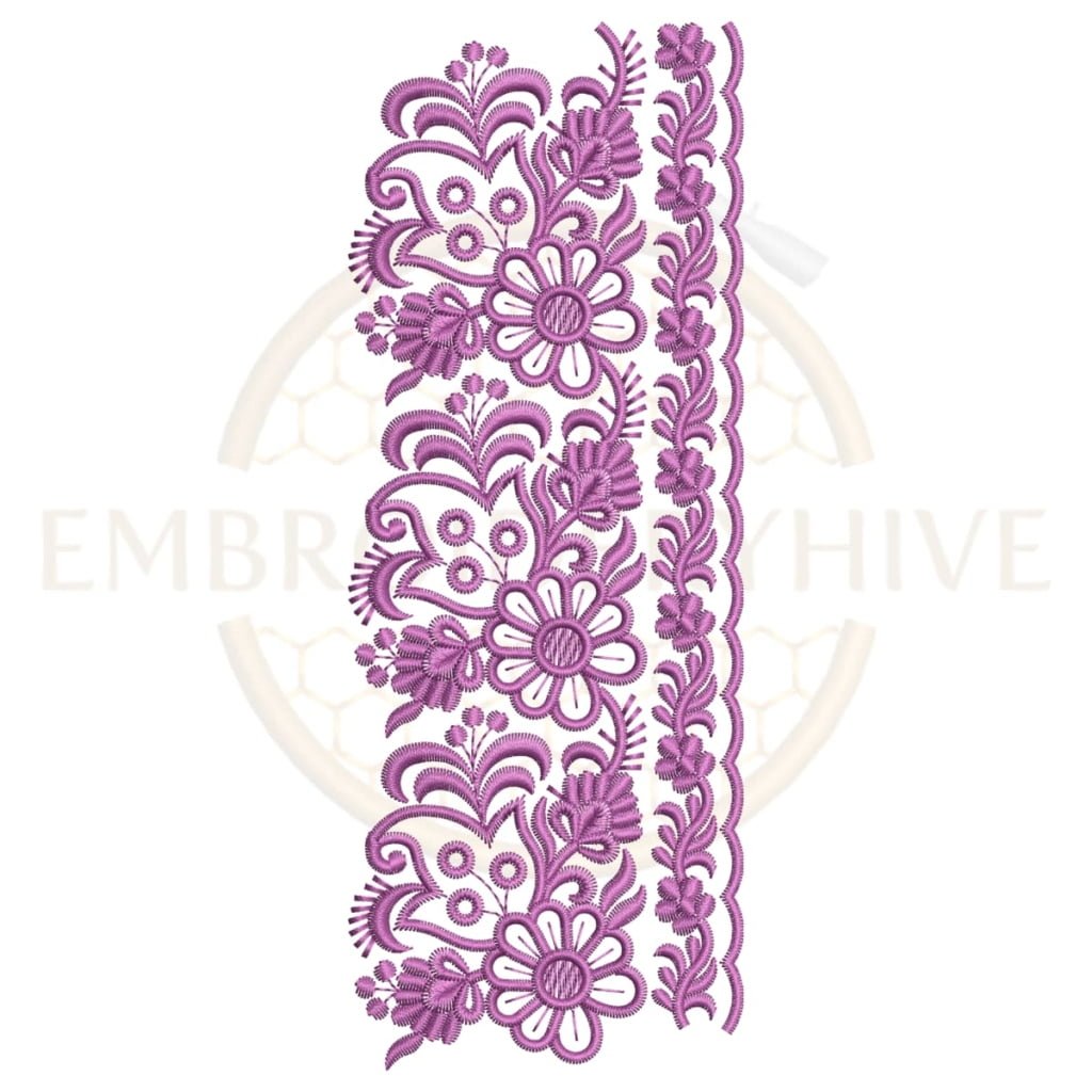 Border Embroidery Design(E-0230) - EmbroideryHive