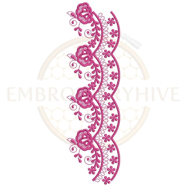 Border Embroidery Design(E-0255) - EmbroideryHive