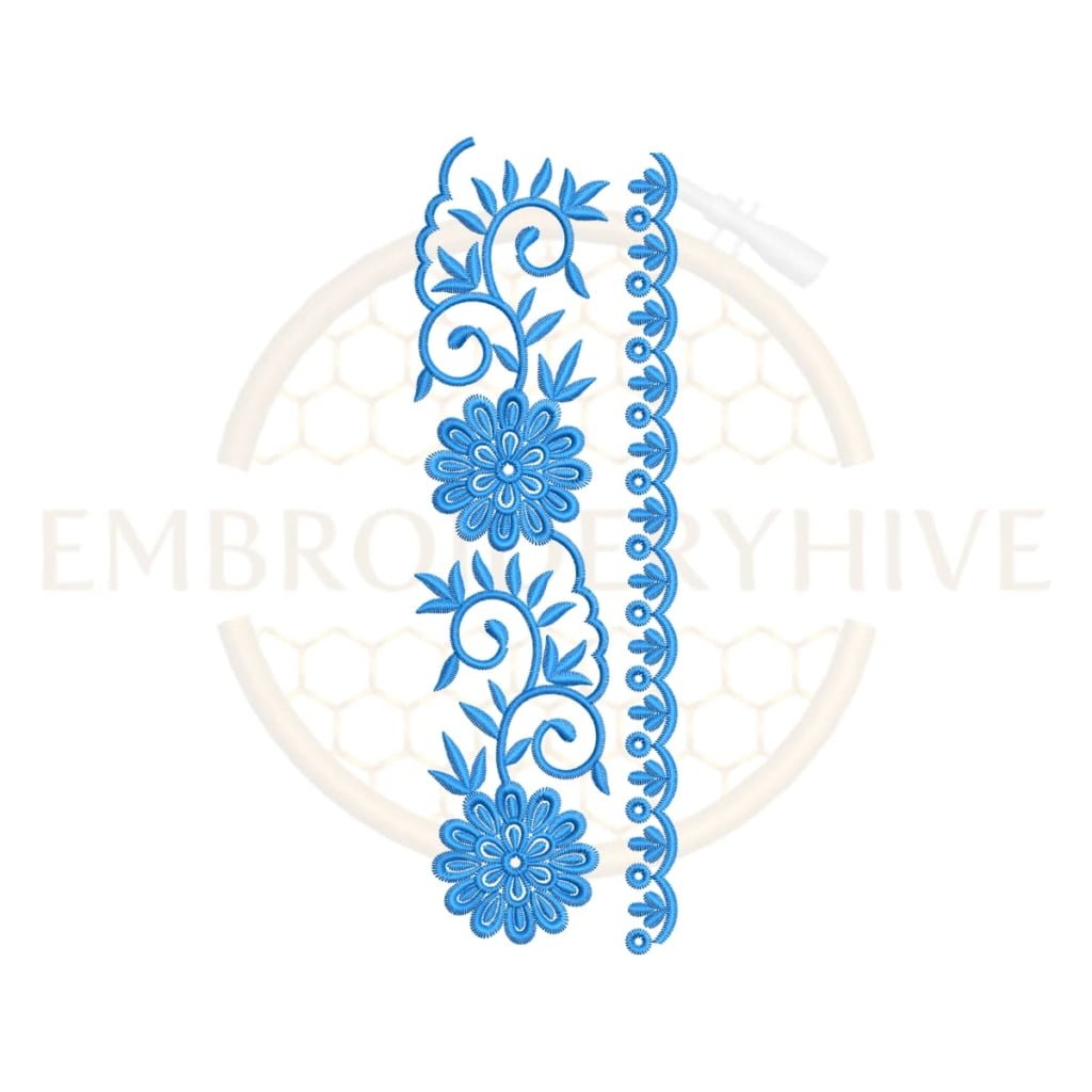 Border Embroidery Design(E-0227) - EmbroideryHive