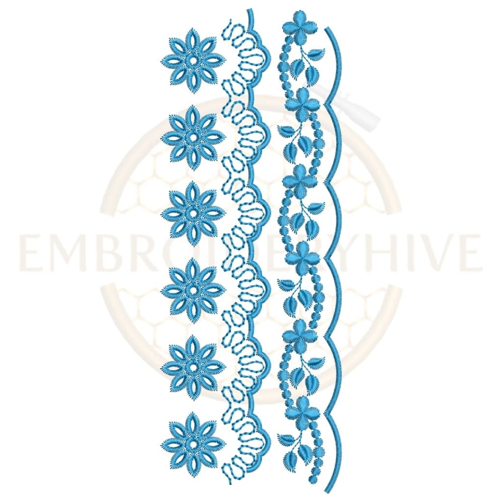 Border Embroidery Design(E-0230) - EmbroideryHive