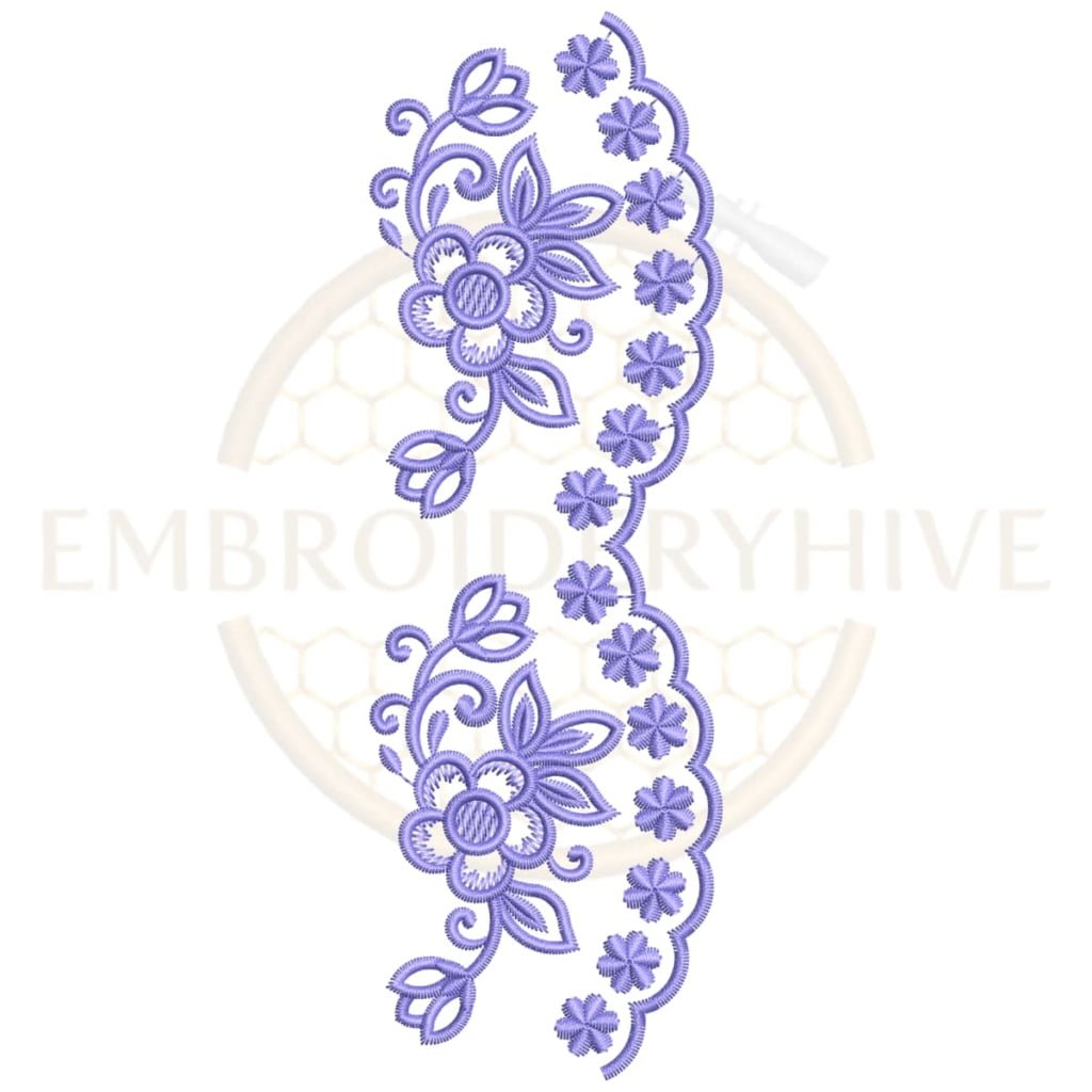 Border Embroidery Design(E-0311) - EmbroideryHive