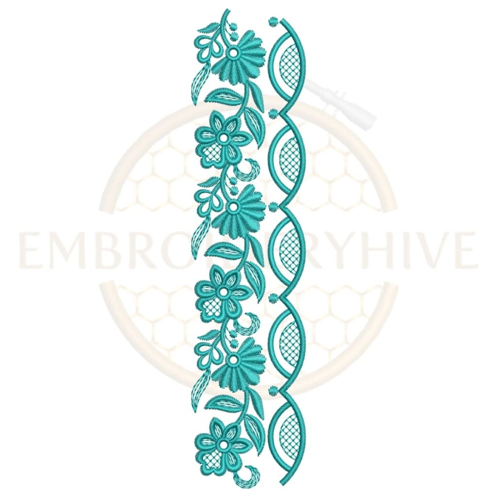 Border Embroidery Design(E-0349) - EmbroideryHive