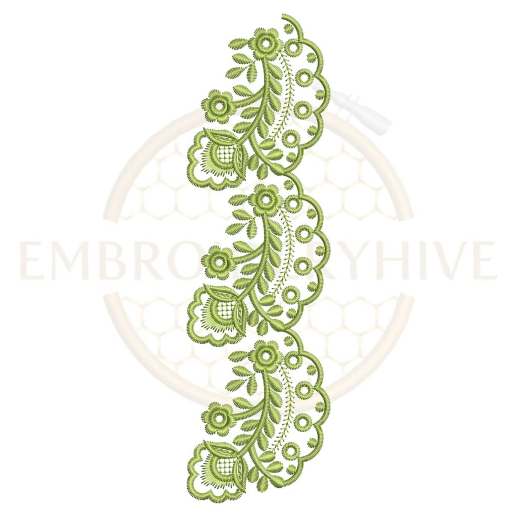 Border Embroidery Design(E-0311) - EmbroideryHive