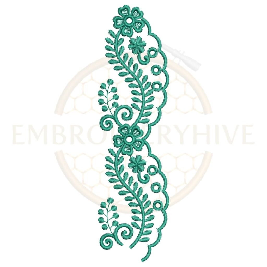 Border Embroidery Design(E-0379) - EmbroideryHive