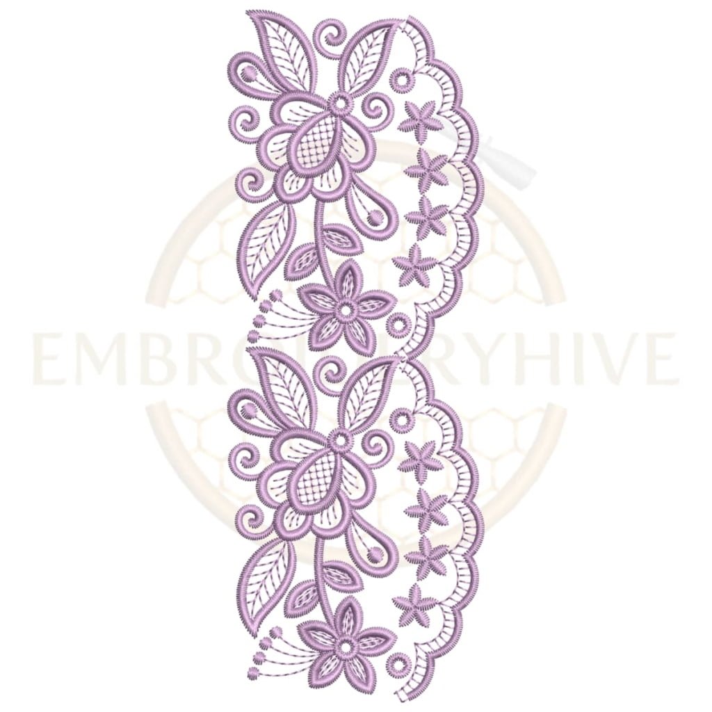 Border Embroidery Design(E-0378) - EmbroideryHive