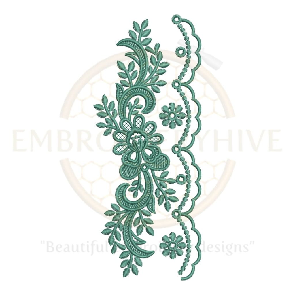 Border Embroidery Design (E-0646) - EmbroideryHive