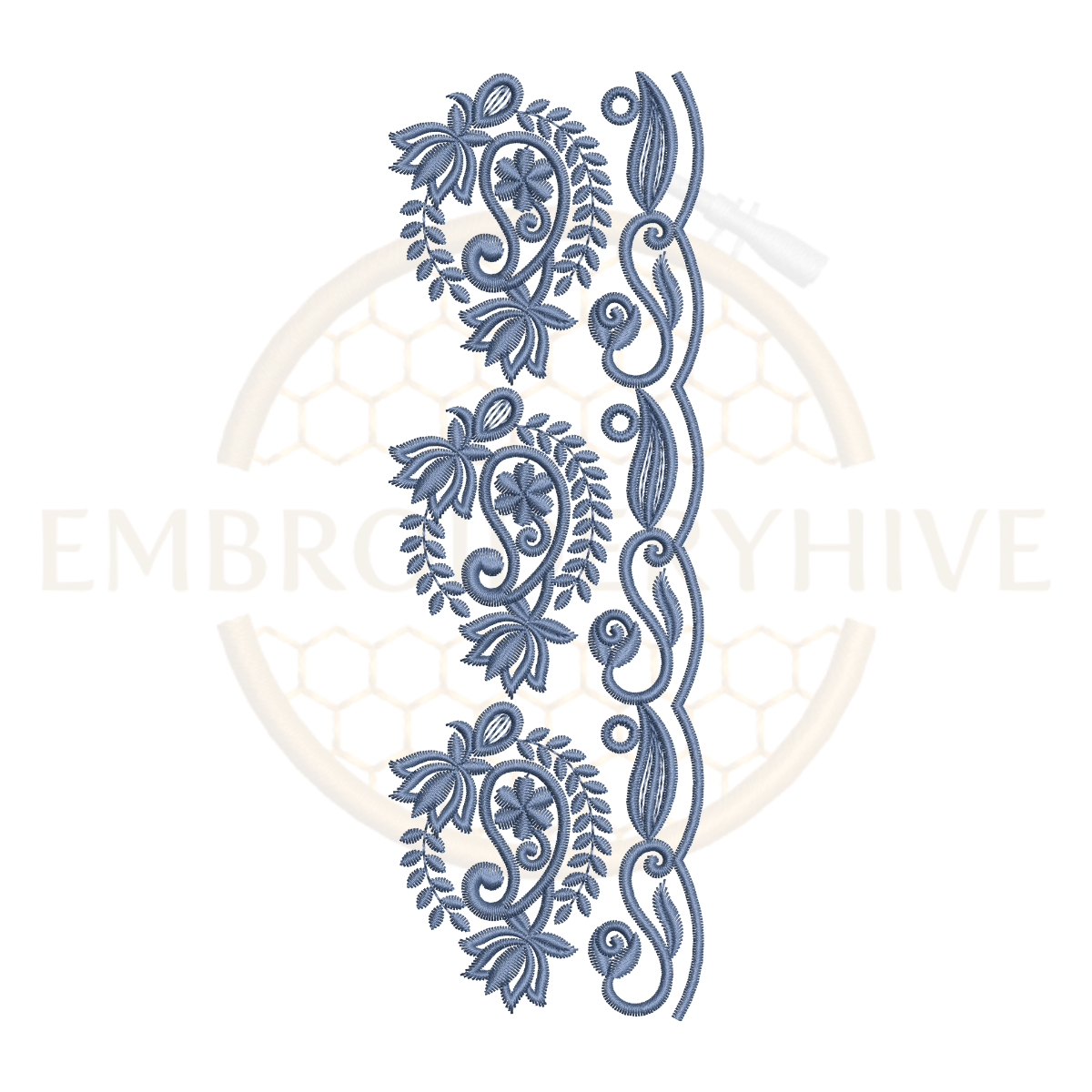 Border Embroidery Design (E-0582) - EmbroideryHive