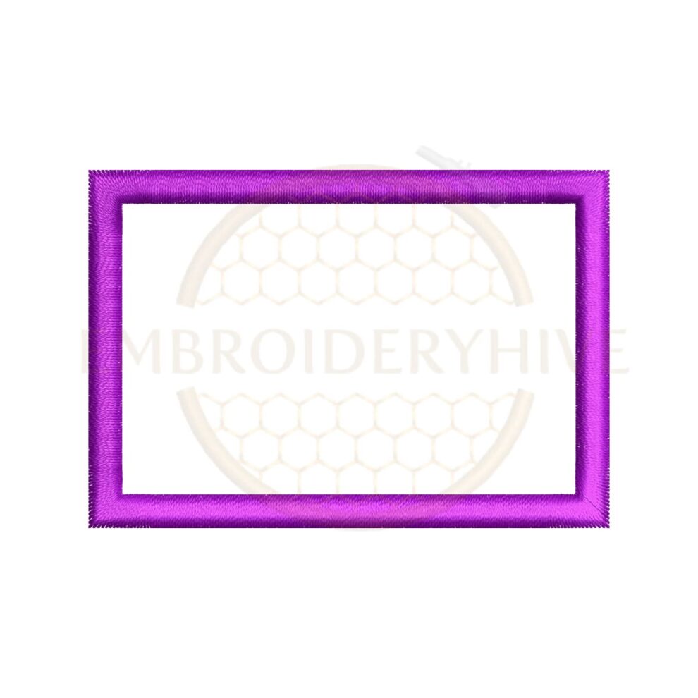 Rectangle Sharp Edge Applique Embroidery Design (1.5–7.5 inch ...