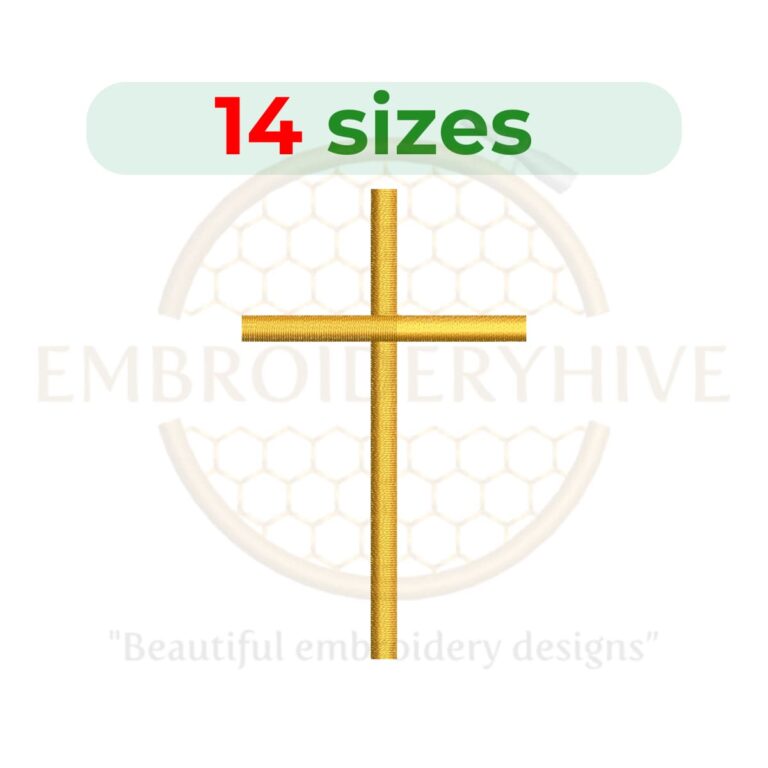 Tiny Cross Embroidery Design - EmbroideryHive